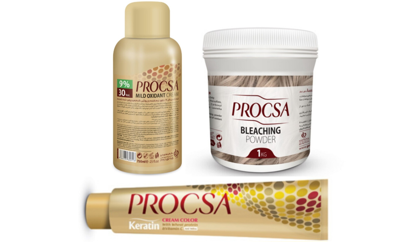 مرکز فروش عمده رنگ مو پروکسا Procsa/ نمایندگی پخش عمده محصولات پروکسا